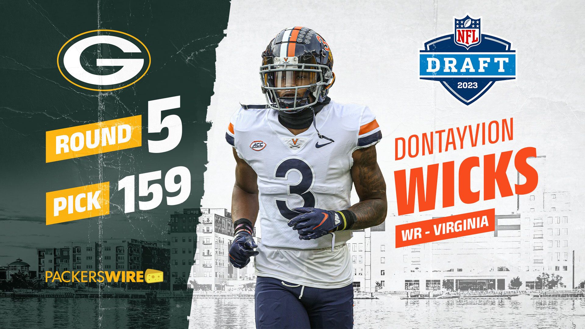 Green Bay Packers 2023 fifth-round pick: WR Dontayvion…