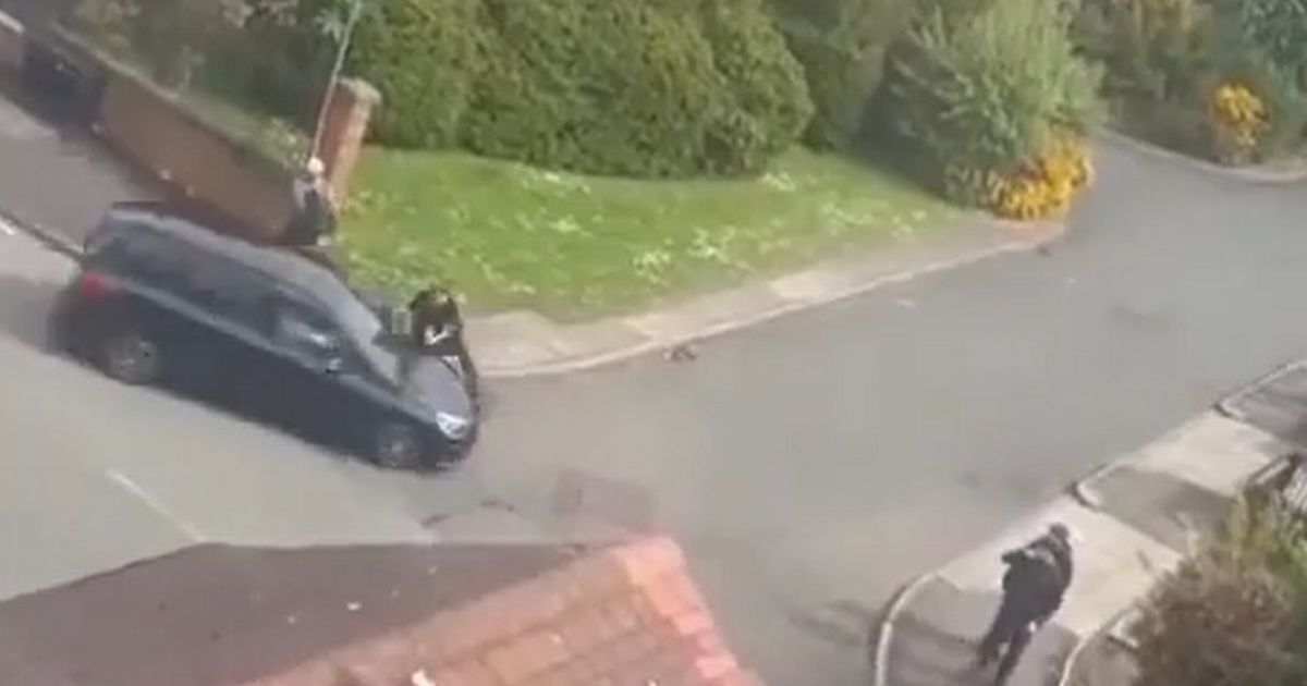 Horrifying footage shows man hit by car and attacked…