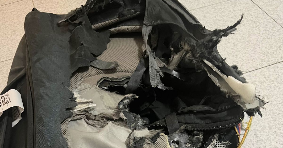 Easyjet passenger's horror when check-in bag came back…