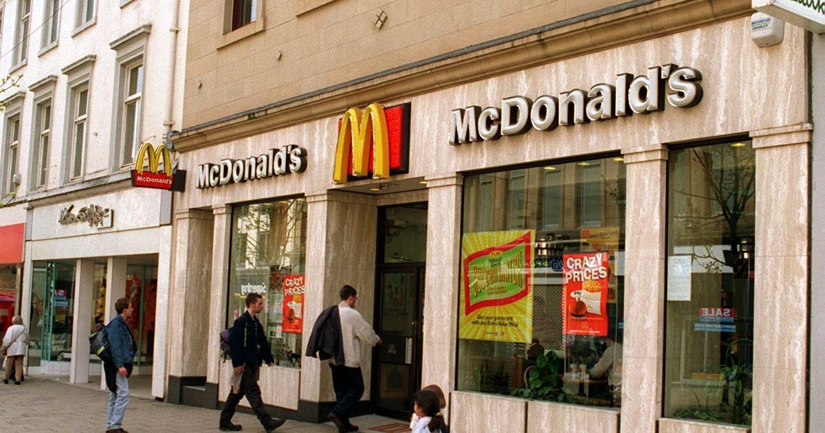 Retro Glasgow McDonalds menu items from the 90s that…
