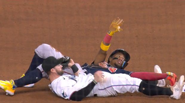 Look: Ronald Acuna Jr. Had the Funniest Stolen Base of…