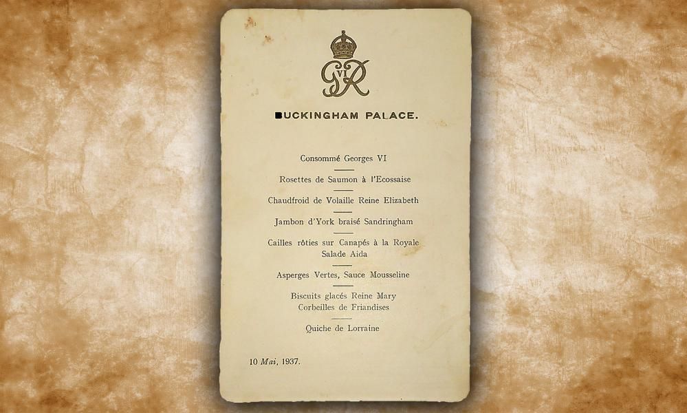 World’s foremost royal menu collector reveals king’s…