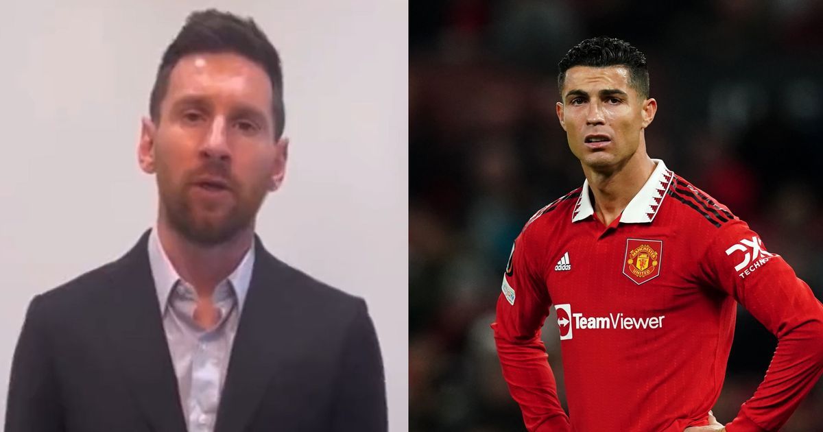 Manchester United fans raise Cristiano Ronaldo point…