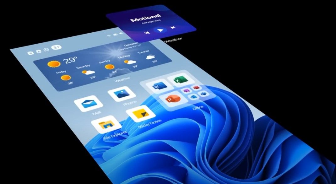 This 'Windows 11 Mobile' concept offers a glimpse at…