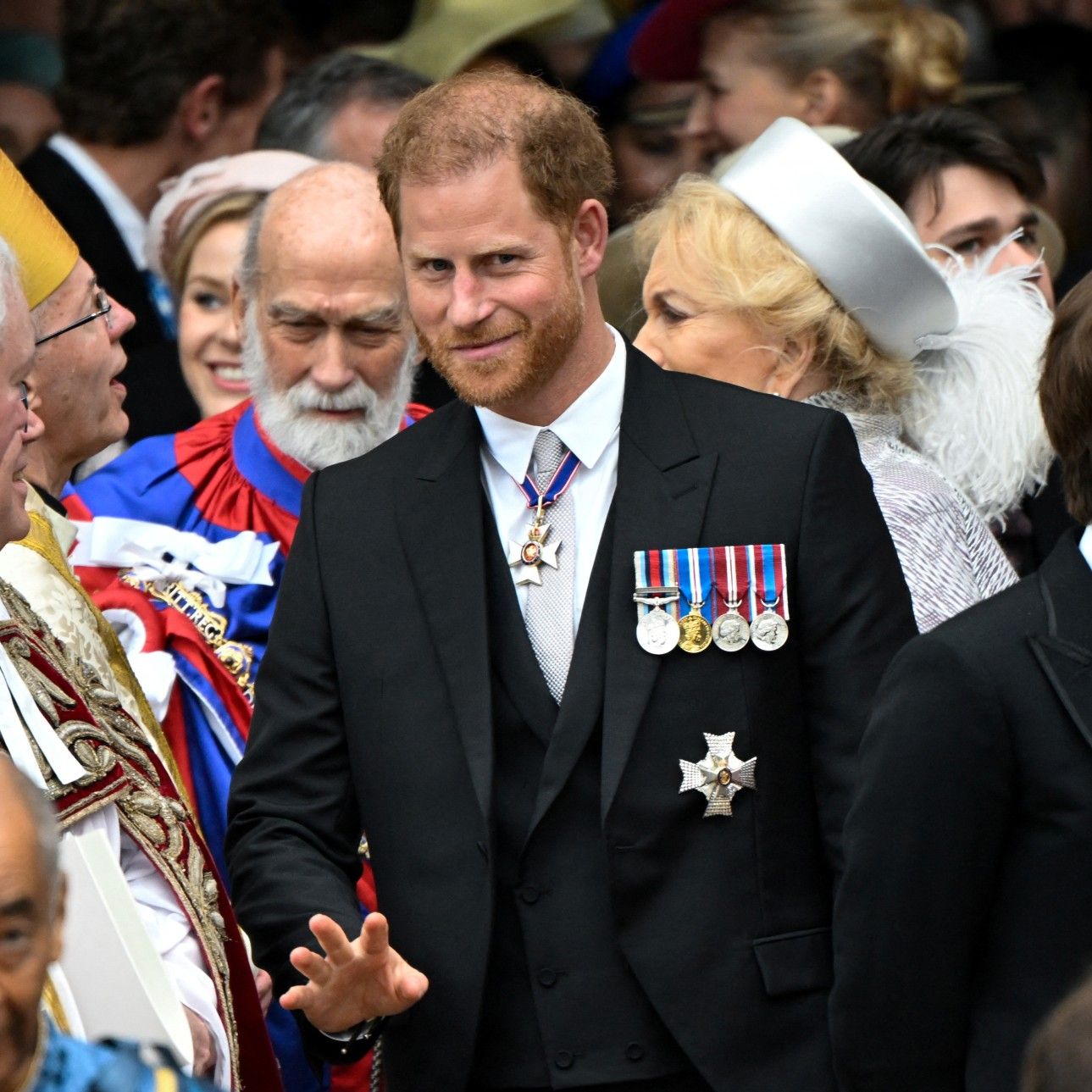 Prince Harry Wasn’t on the Buckingham Palace Balcony,…