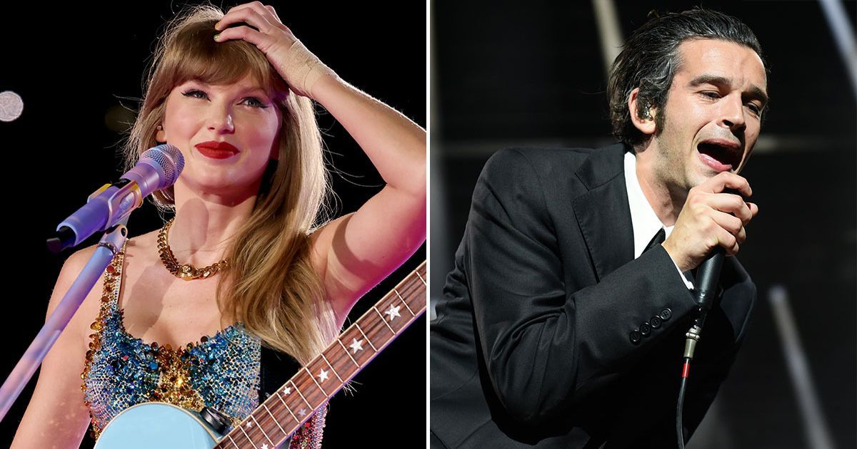 Taylor Swift and Matt Healy look cosy as they're…