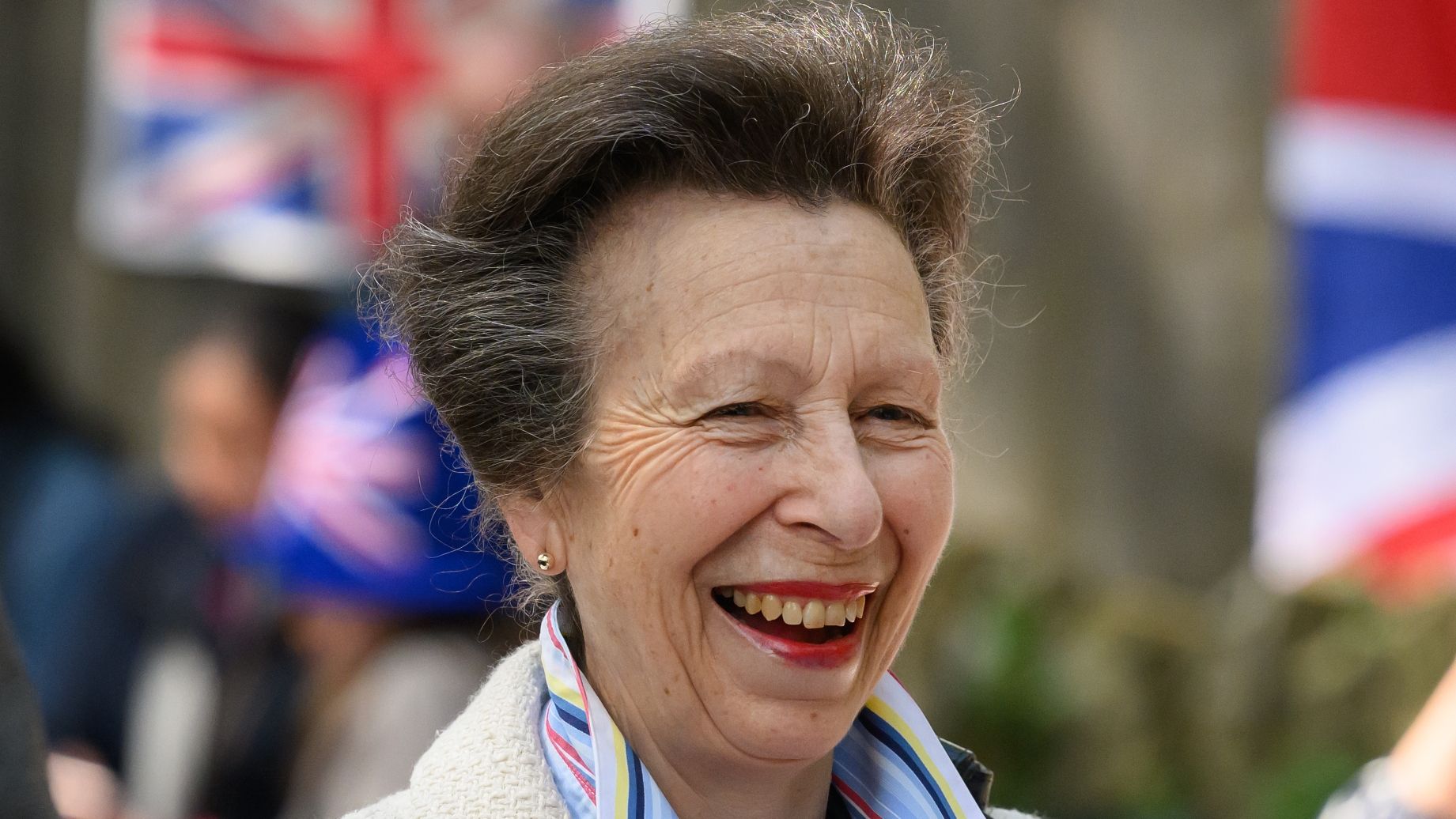 Princess Anne’s embroidered Garden Party coat dress…