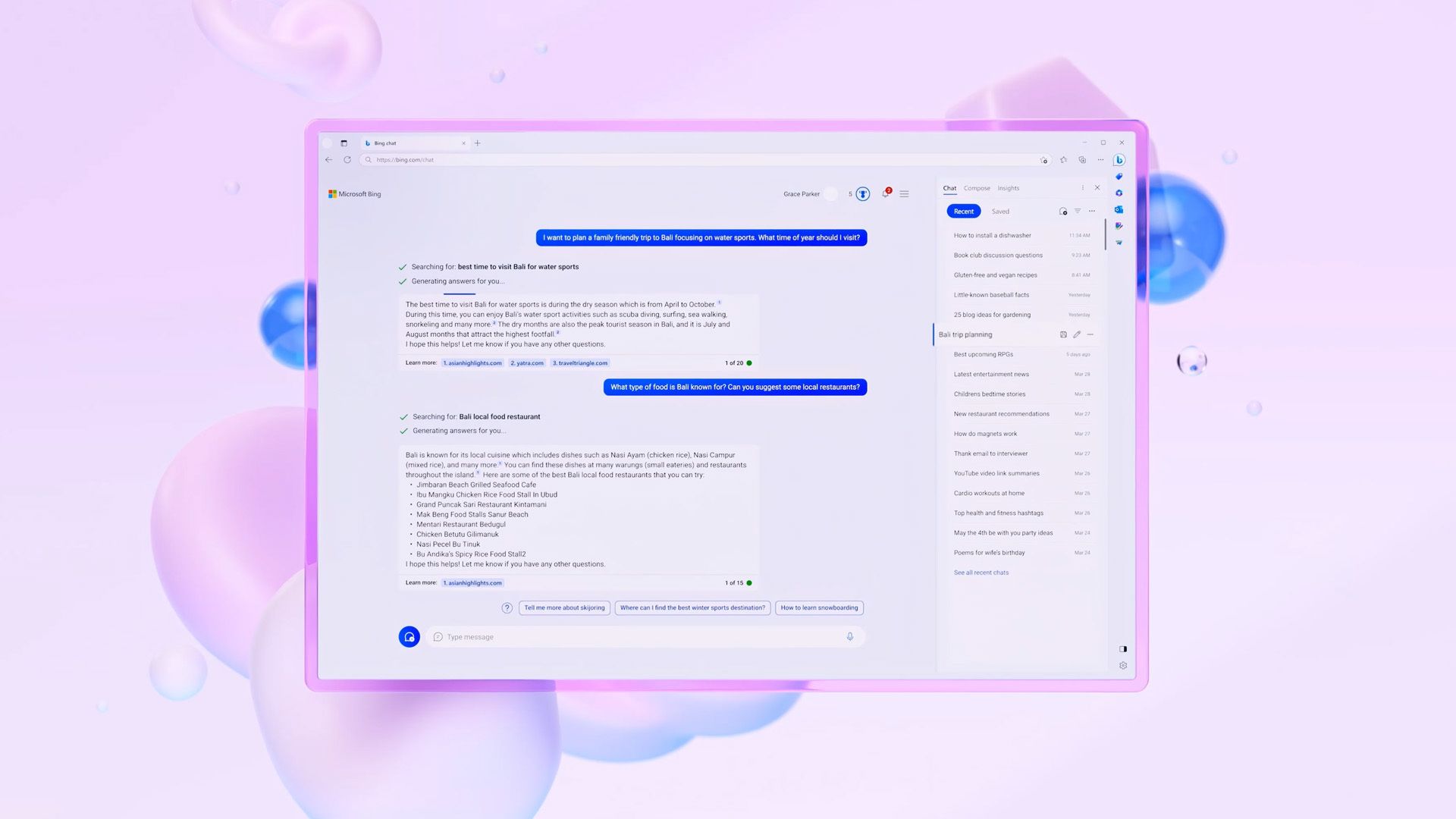 Bing Chat history is rolling out now and I couldn't be…