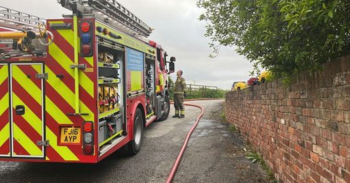 Fire service update after barn 'collapsed' in…