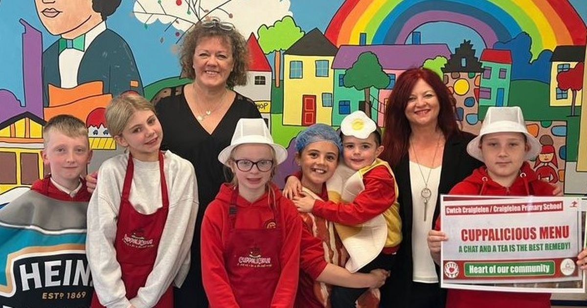 The packed out community café run by primary school…