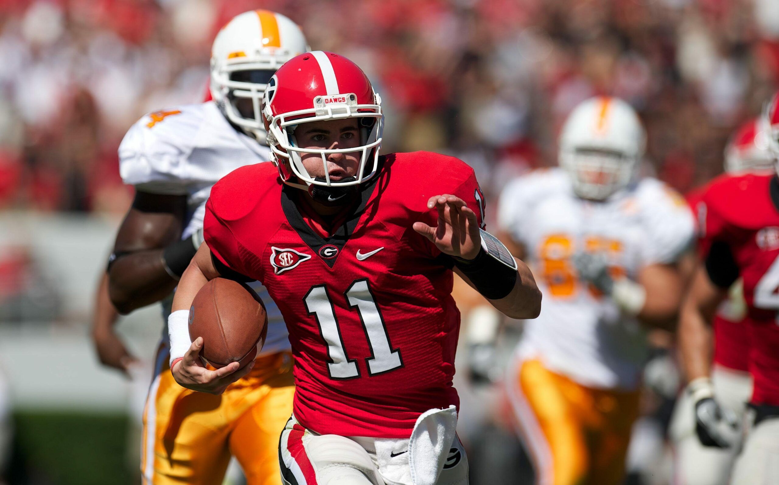 Aaron Murray reacts to Georgia landing 5-star QB Dylan…