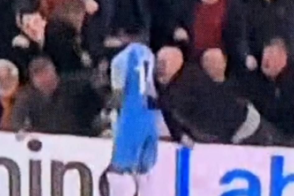 Watch moment ex-Rangers ace Diallo is 'pushed by fan'…