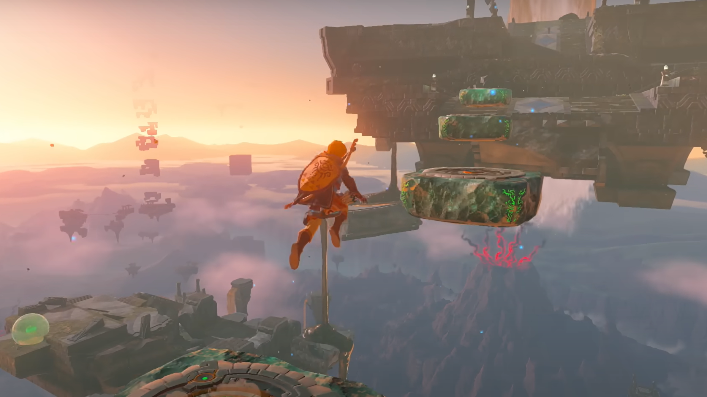 Could the floating islands in 'The Legend of Zelda:…