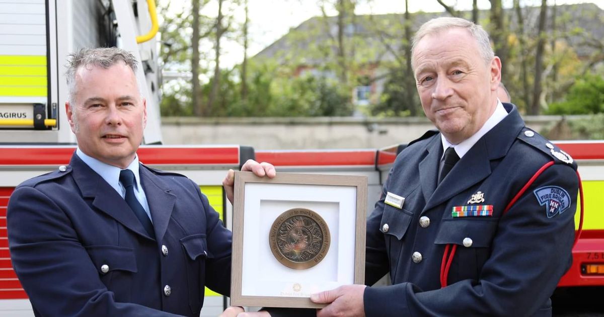 Dublin Fire Brigade pays tribute to retiring…