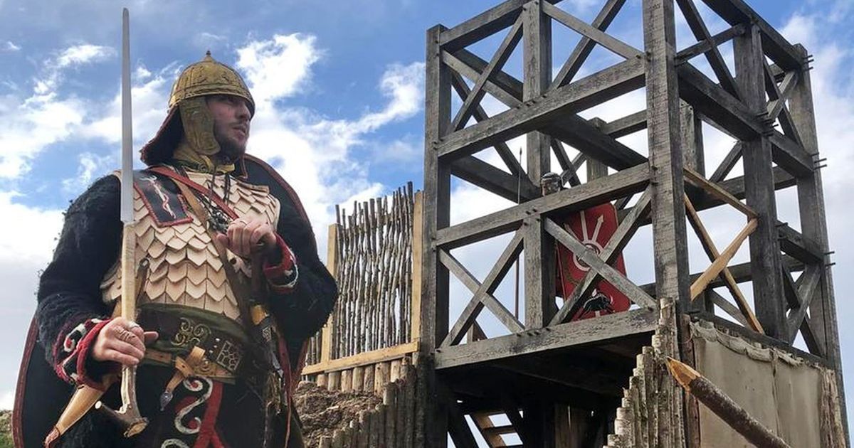 A massive full scale Roman fort is being built in…