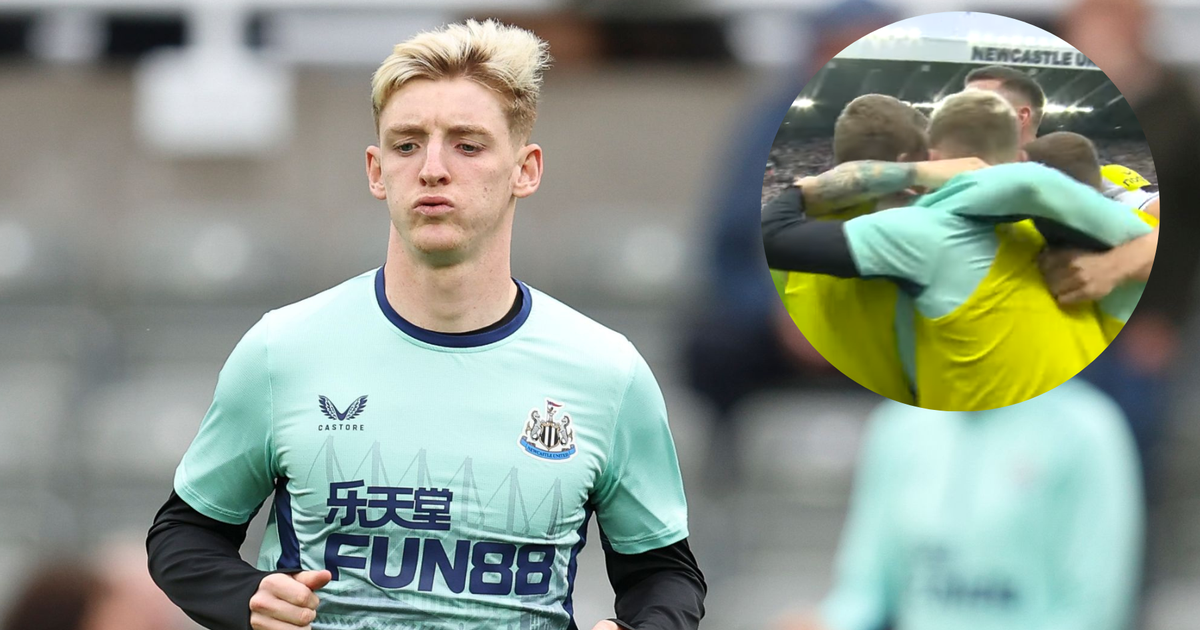 Anthony Gordon's behind the scenes reaction gives…