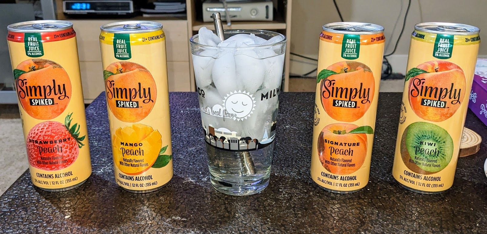 Beverage of the Week: Simply made spiked peach juice…