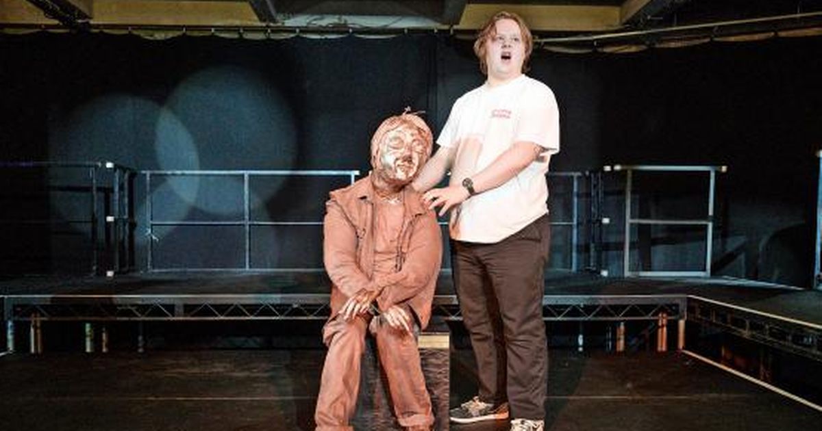 'Unusual' Lewis Capaldi statue unveiled by pupils of…