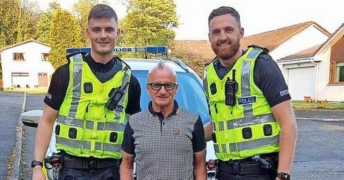 Renfrewshire police officers save man's life after he…