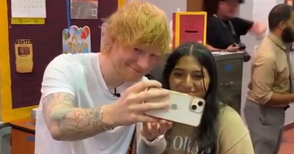 Ed Sheeran surprises starstruck high school students…