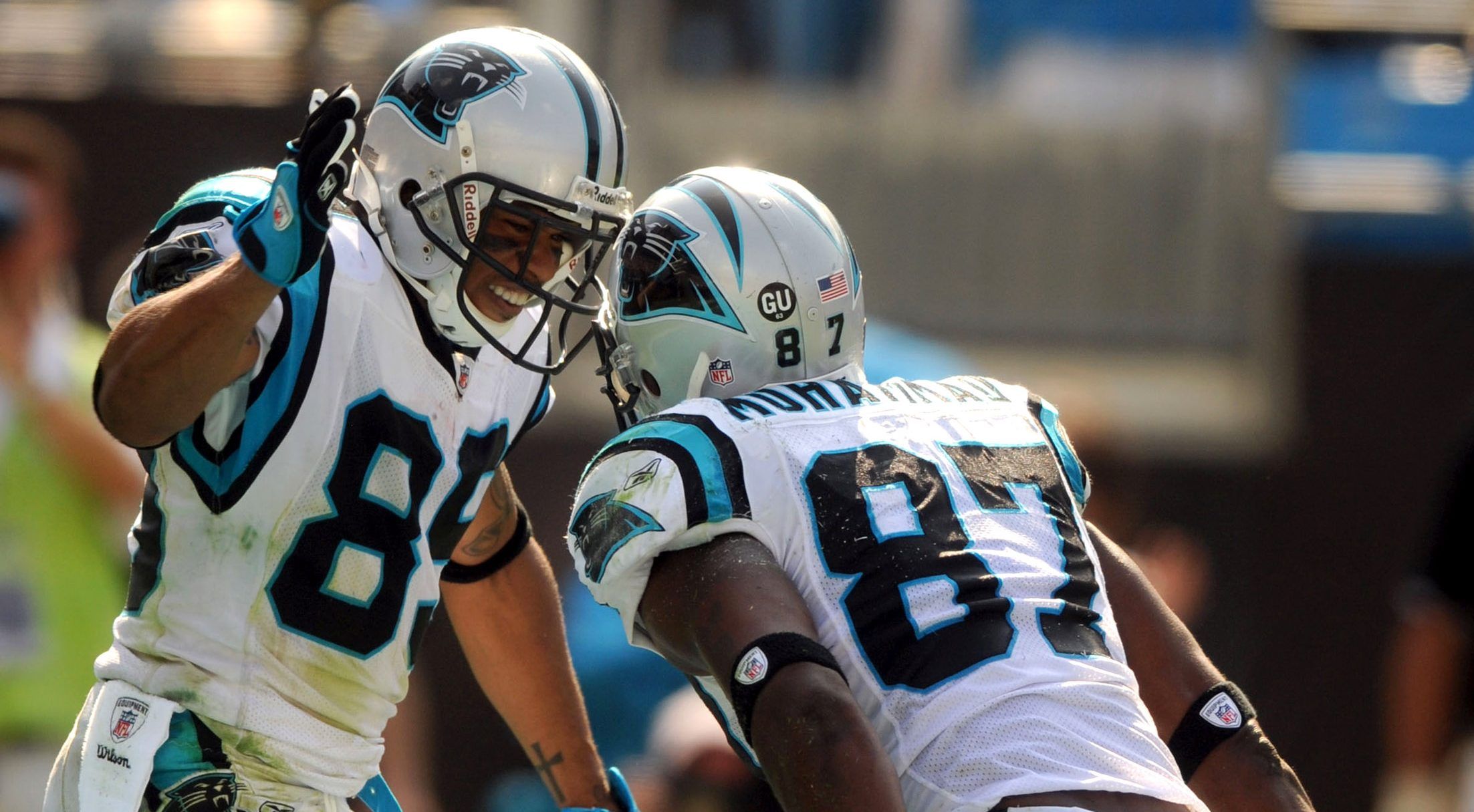 Panthers greats Steve Smith Sr., Muhsin Muhammad share…