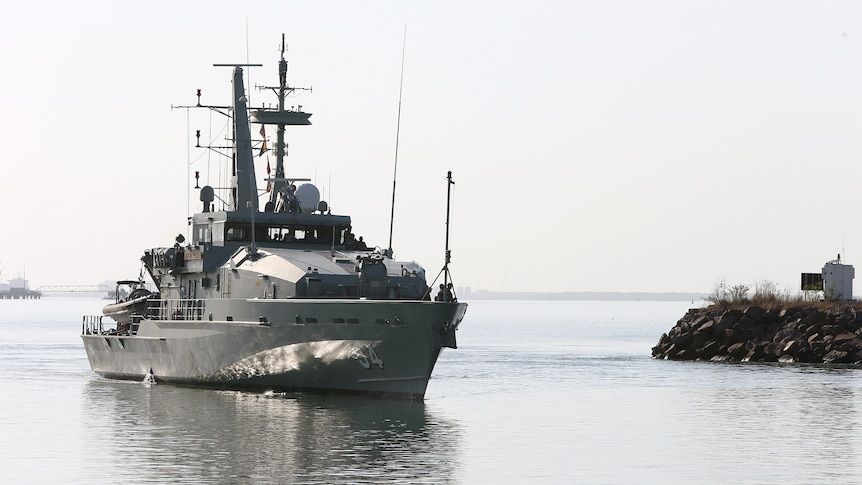Navy ship HMAS Launceston runs last border patrols…