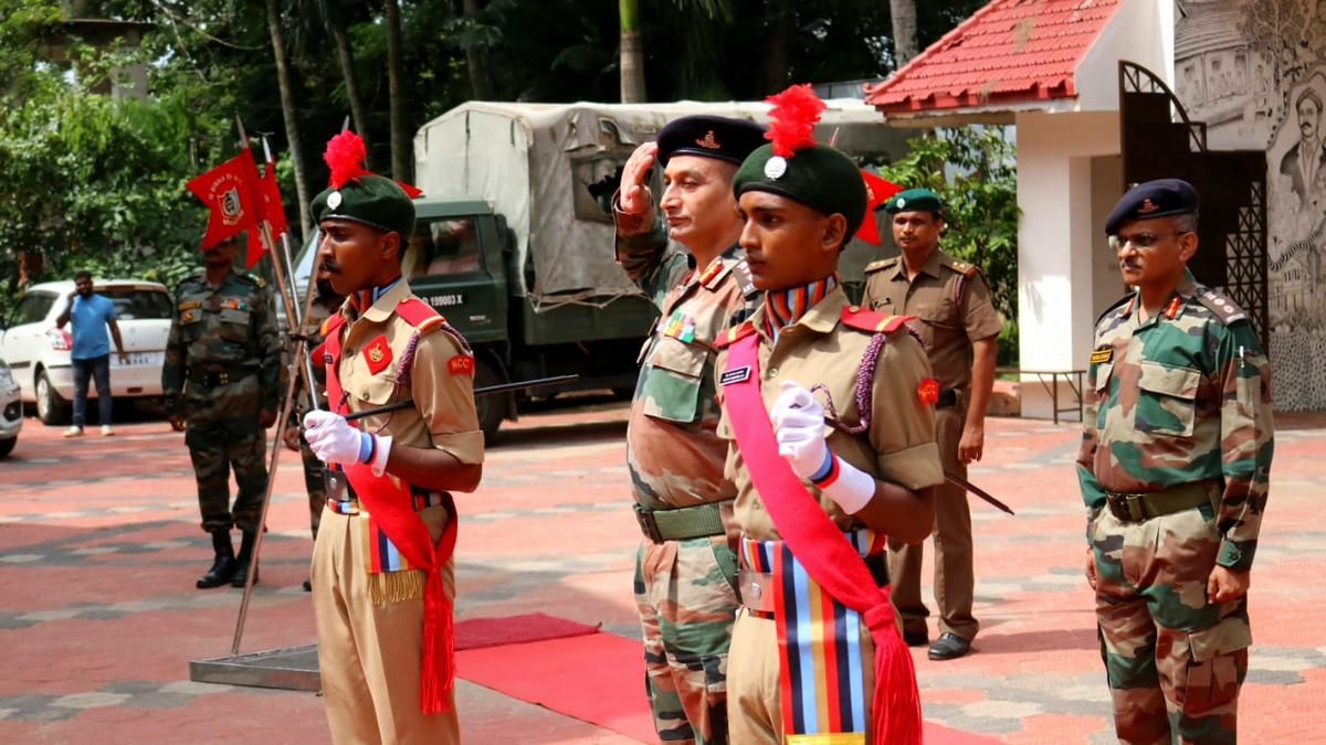 NCC officiating commander visits training camp in…