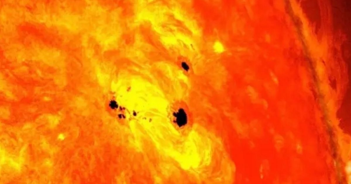 Huge sunspot four times size of Earth appears on sun