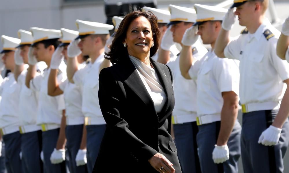 Kamala Harris becomes first woman to give West Point…