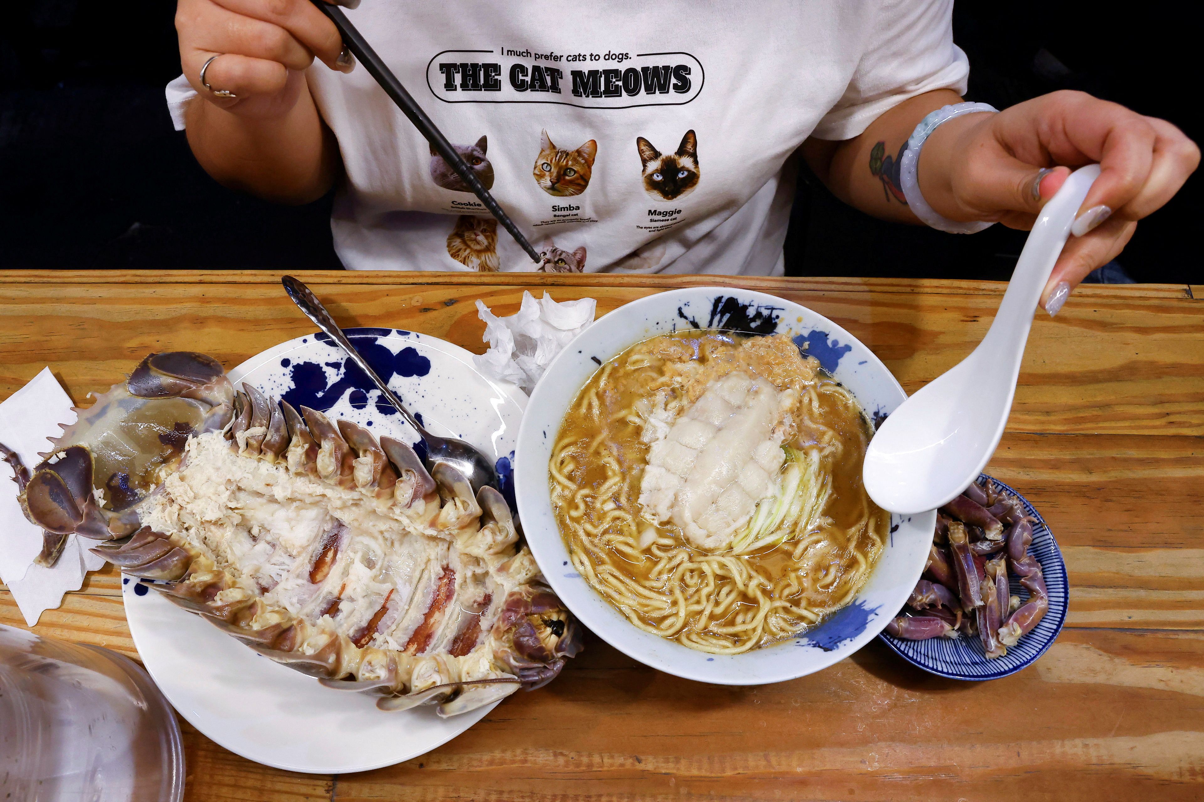 Taipei restaurant dishes up giant isopod noodles for…