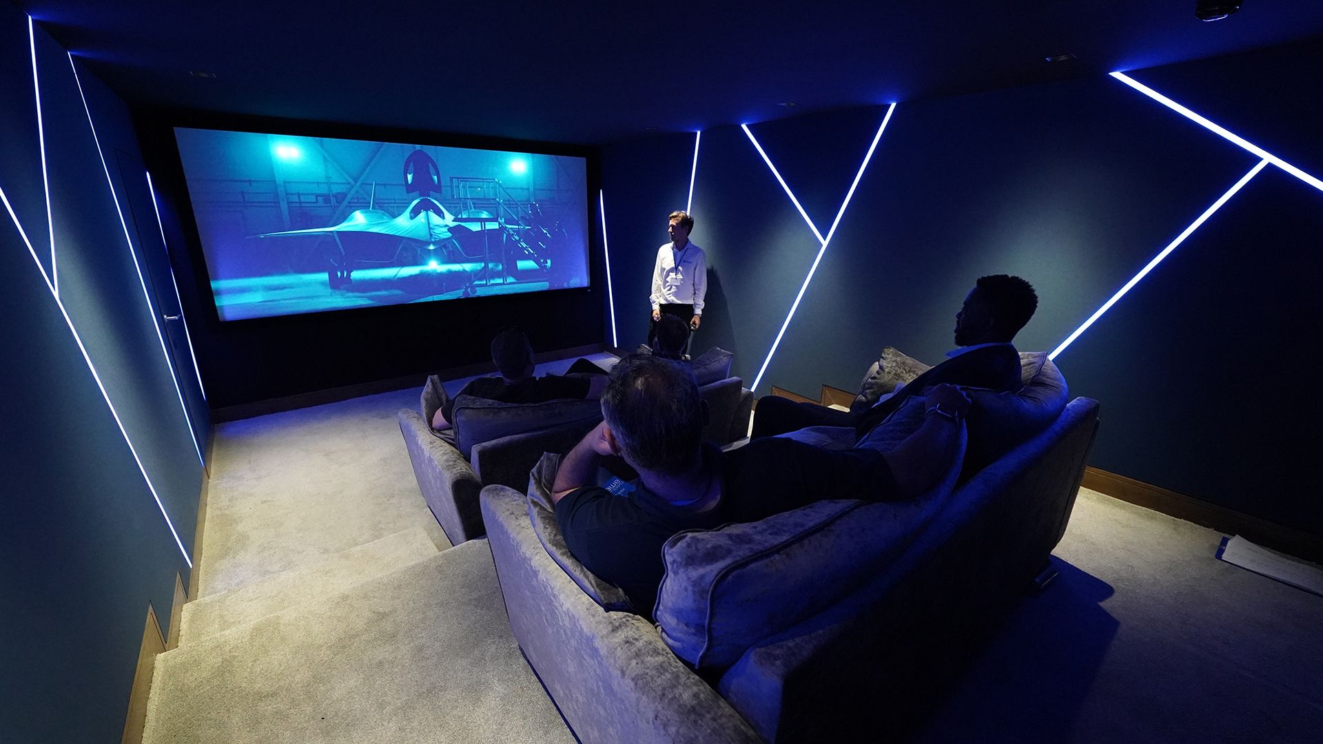 I got to see inside two luxury home theaters, and one…