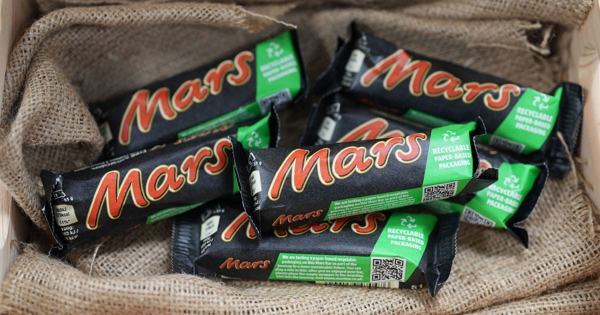 Mars bars given huge makeover with plastic wrapping…