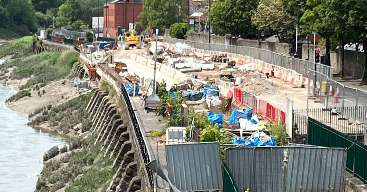 Bristol's Cumberland Road river embankment repair…