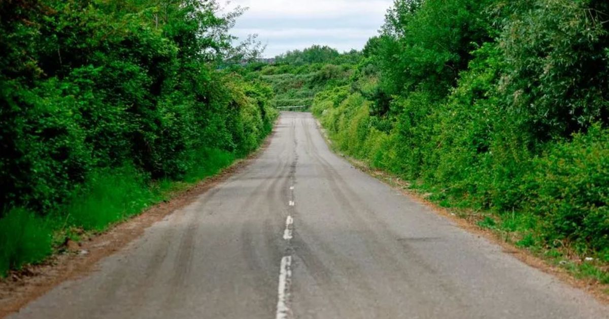 The abandoned motorway slip road that leads to nowhere