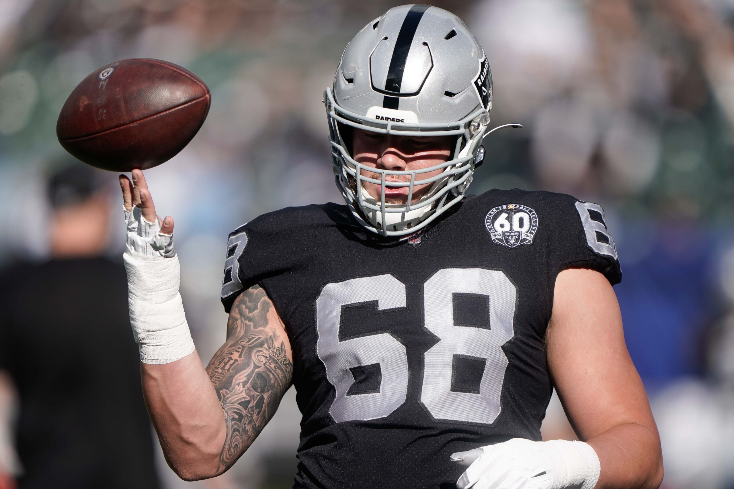 Raiders C Andre James ranked as No. 21 center heading…