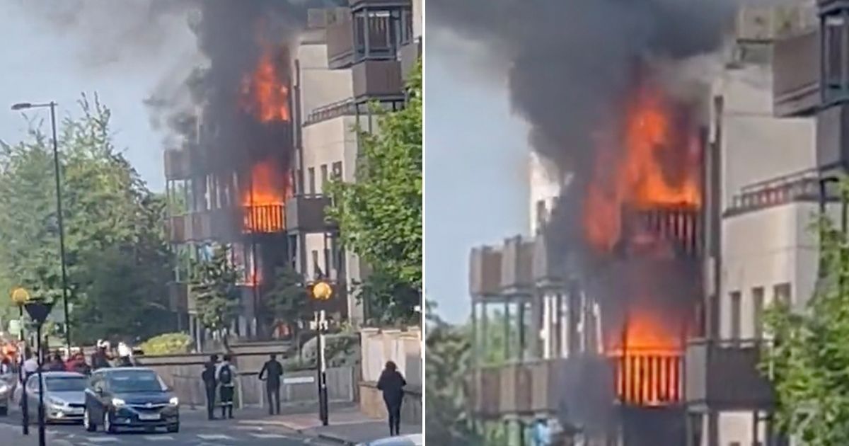 Croydon fire: 80 people evacuated leaving 'nothing…