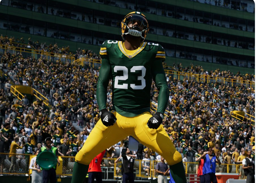This rendering of Packers CB Jaire Alexander from…