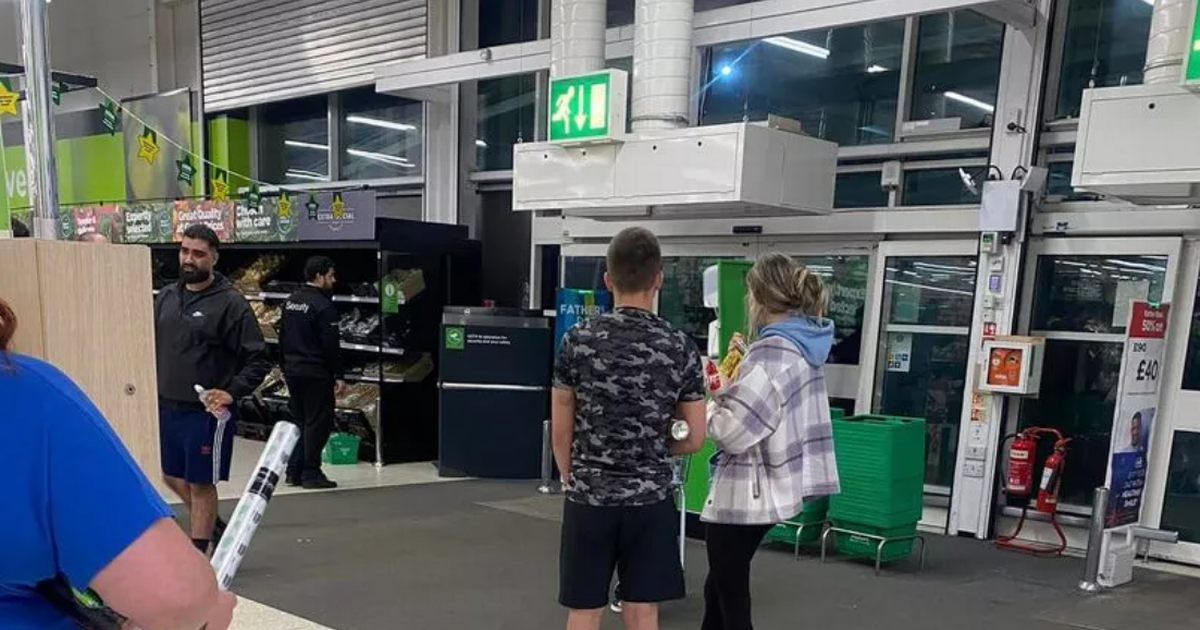 Scots Asda store locked down after gang of teens try…