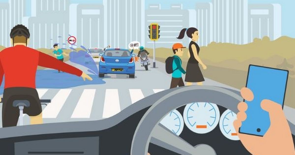 Only sharp drivers can spot all nine motoring offences…