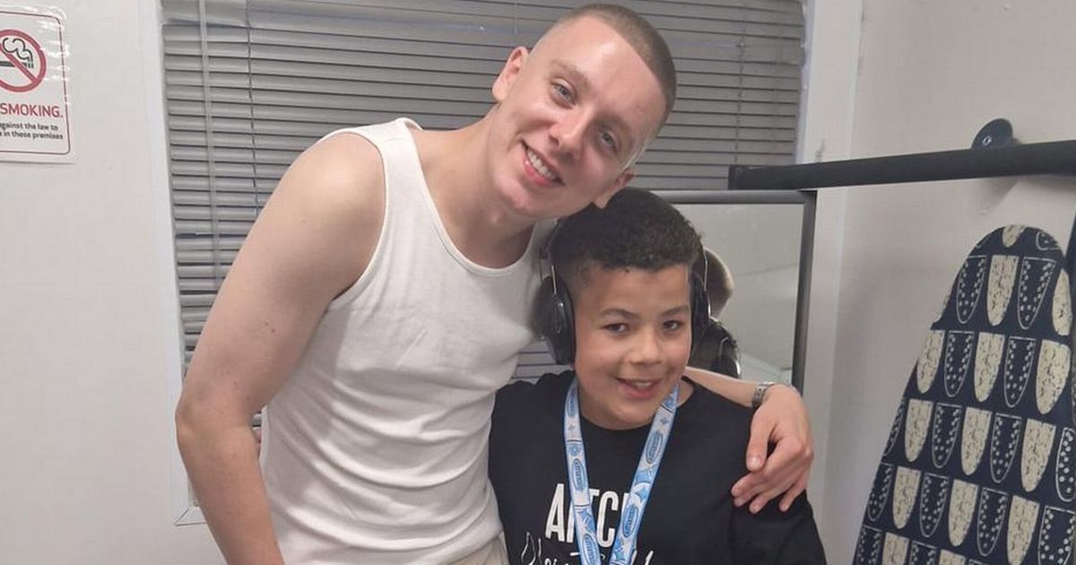 ‘I actually gave Aitch a hug and he laughed at my dad…