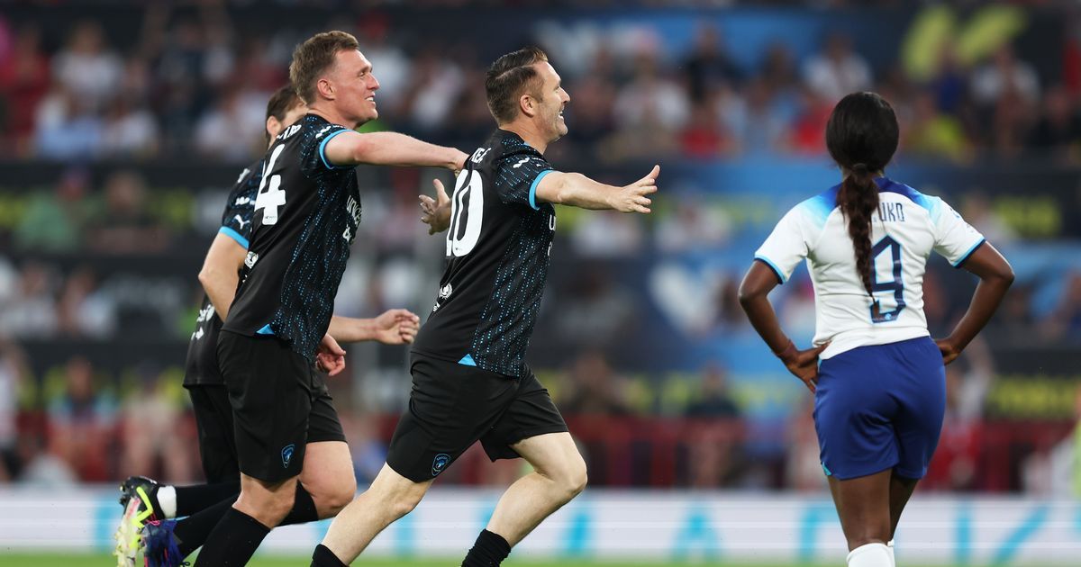 Who won Soccer Aid and what was the score as Robbie…