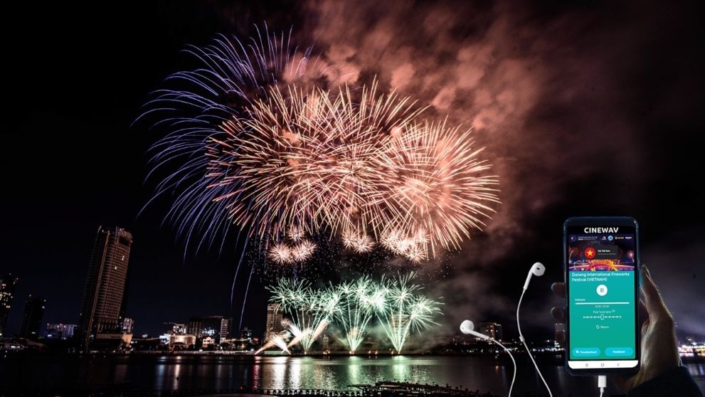 The first fireworks show with wireless audio for your…
