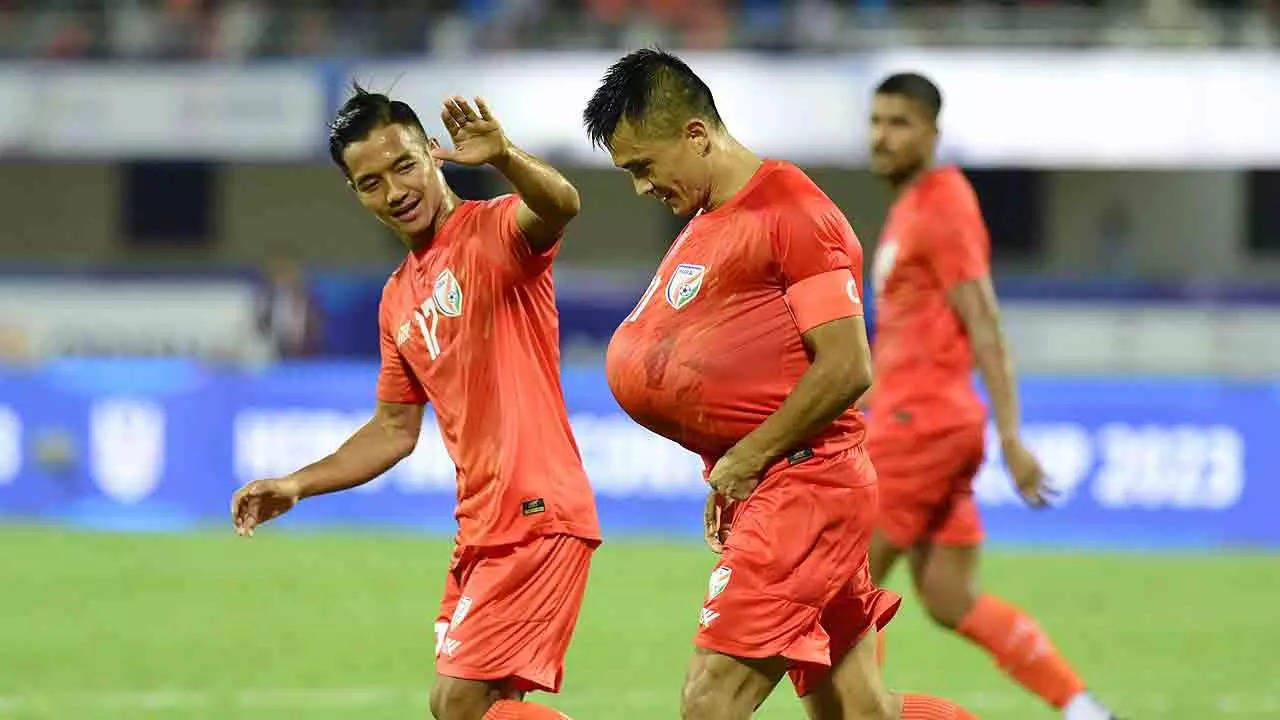 Dad-to-be Sunil Chhetri guides India closer to…