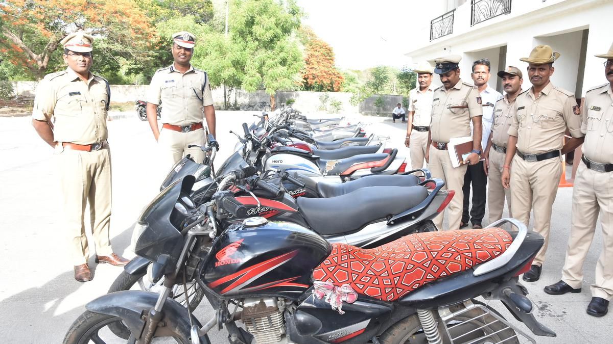 Police recover 11 stolen motorcycles, arrest one
