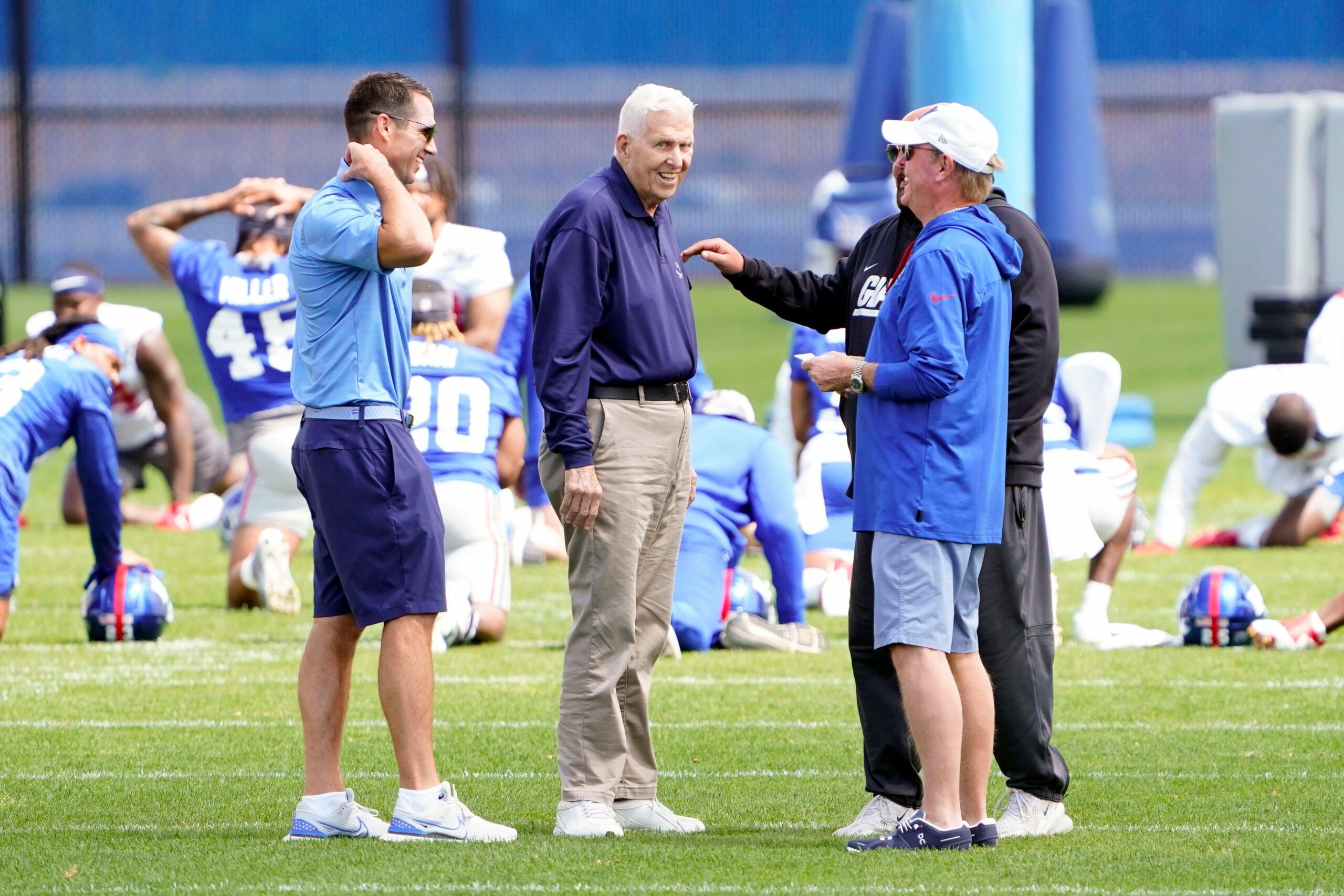 Bill Parcells, Michael Strahan and Brandon Jacobs…