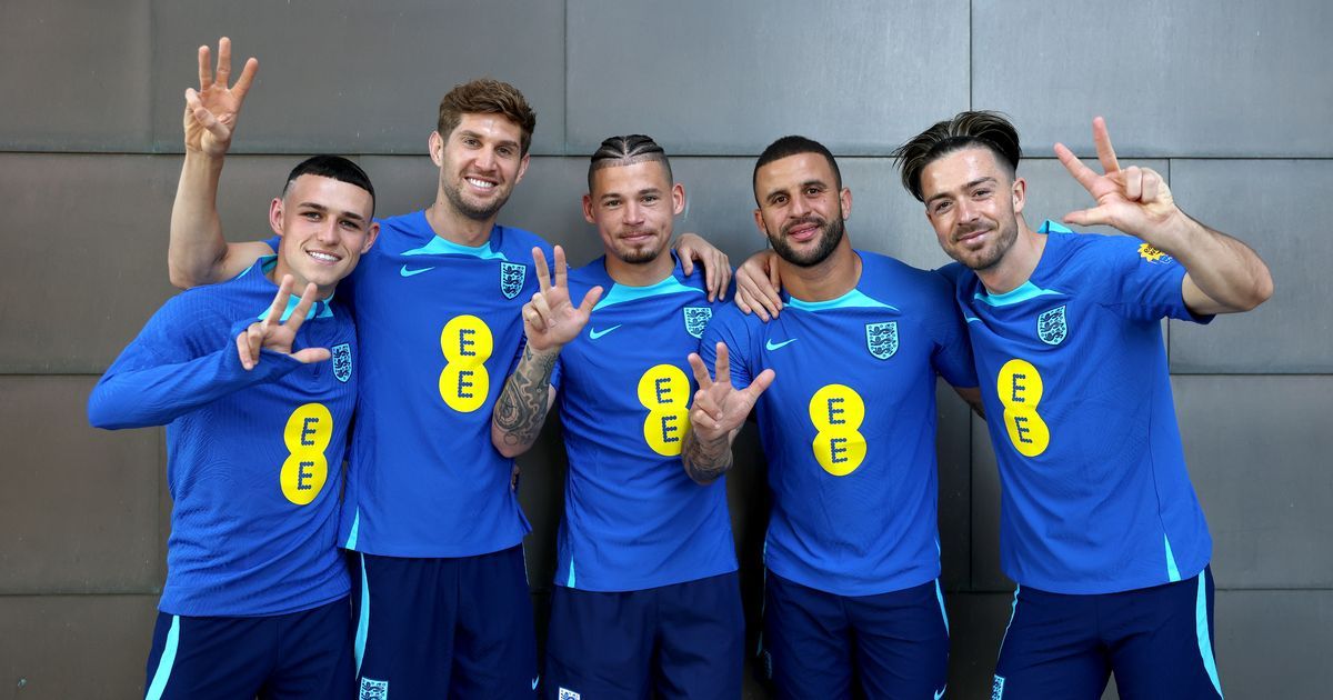 Jack Grealish and fellow Man City Treble-winners…