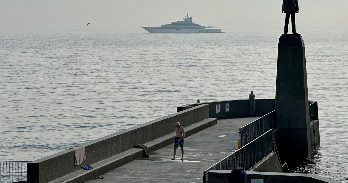 Inside €300m super yacht with helipad and pool moored…