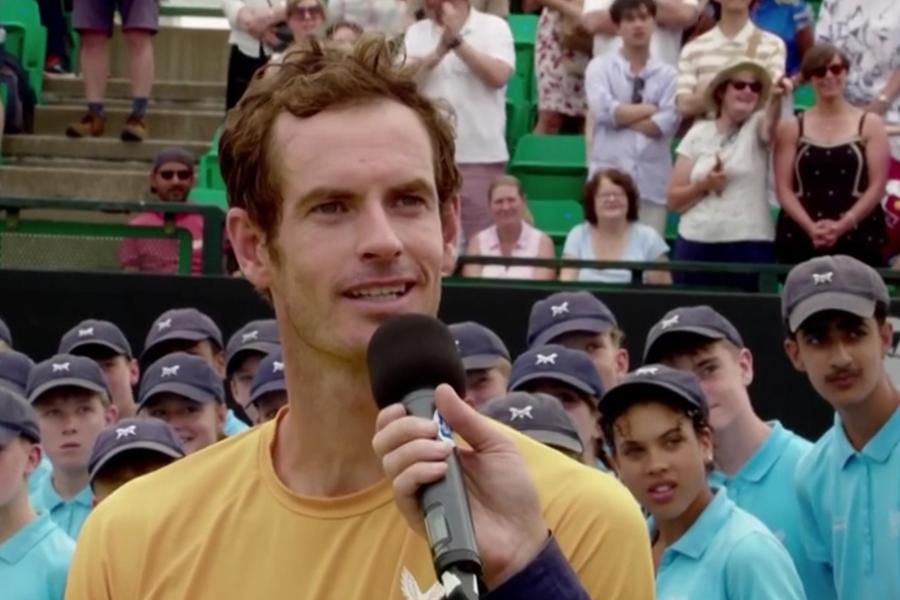 Andy Murray gets Father's Day surprise after winning…