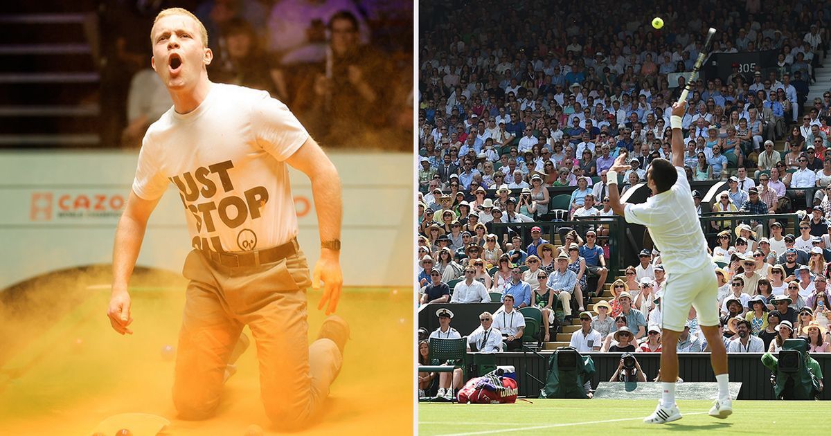 Wimbledon targeted by Just Stop Oil activists with…