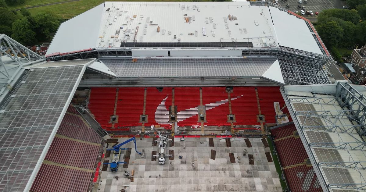Stunning new footage shows Anfield Road expansion as…
